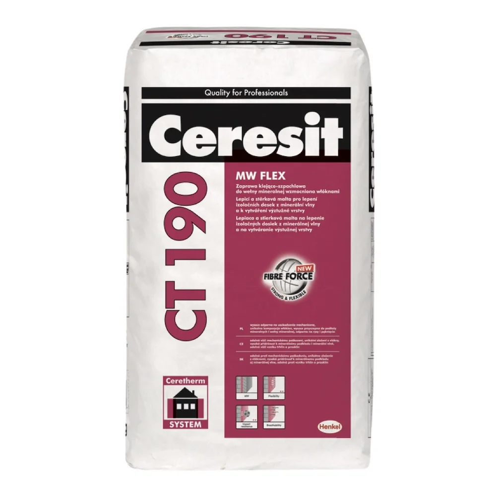 Ceresit CT190 MW FLEX - Wool & Mesh Adhesive - 25kg | EWI Render Store ...
